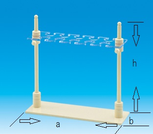 - TGK - 東京硝子器械 TryWinZ / 分液ロート台横型PVC 100×10個掛