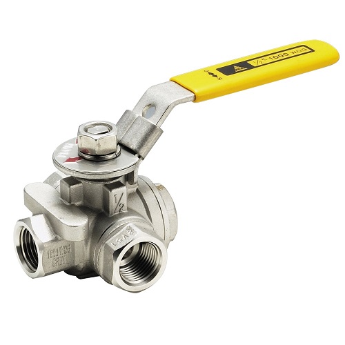 - TGK - 東京硝子器械 TryWinZ / SUS製ボールバルブ 3方向(Lポート) 1" V32L-08