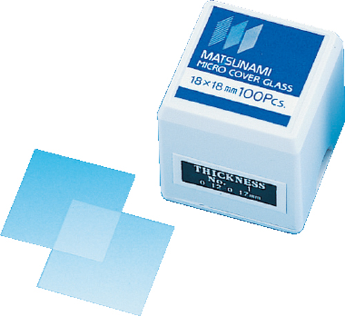 - TGK - 東京硝子器械 TryWinZ / 松浪硝子工業 カバーグラス#1 18×18 100枚 C018181
