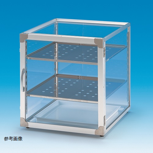 - TGK - 東京硝子器械 TryWinZ / Fineデシケーター FB-6N 透明アクリル製 アルミ枠 留金タイプ 片開き