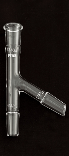 - TGK - 東京硝子器械 TryWinZ / Fine透明共通摺合連結管 ト字管60°上部メス15/25 下部オス29/42 枝部オス15/25